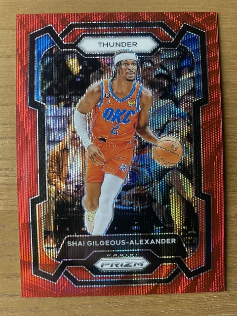 2023-24 PRIZM SHAI Gilgeous-Alexander rosso rubino onda prizm #85 ...