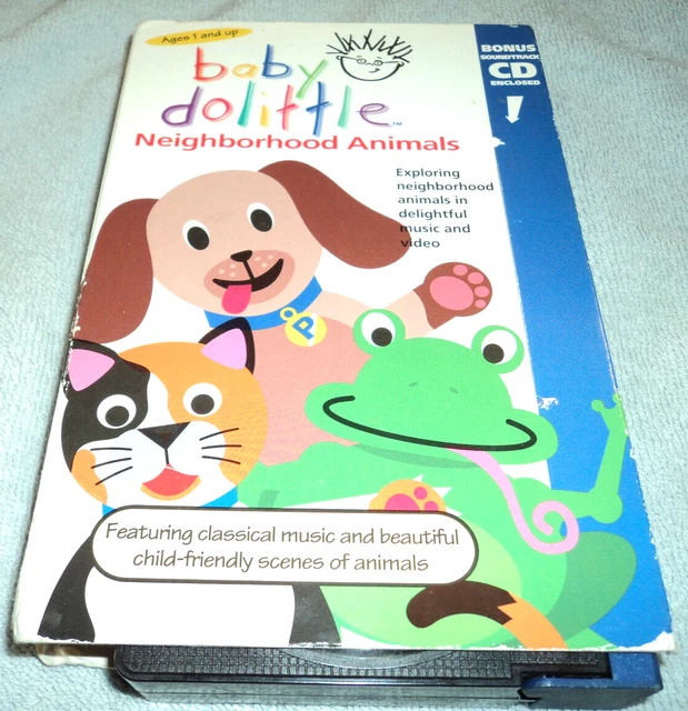 DISNEY BABY EINSTEIN Neighborhood Animals Baby Dolittle VHS 2001 * No ...