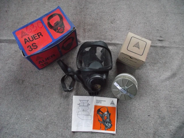 AUER 3S ATEMSCHUTZMASKE Gasmaske ABC Schutzmaske EUR 75,00 - PicClick DE