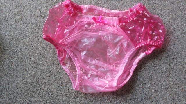 PVC KNICKERS SISSY Plastic pink Underwear £21.99 - PicClick UK