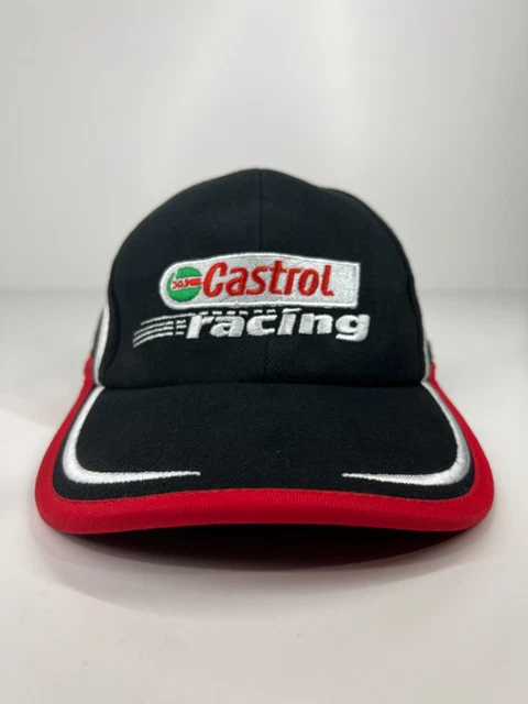 CASTROL RACING CAP hat adjustable one size fits most red black V8 ...