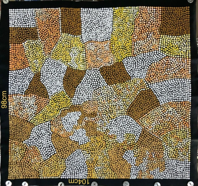 SHARON BUTCHER ABORIGINAL Artist Painting WOMEN DREAMING BUSH BANANA ...