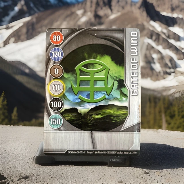 BAKUGAN NEW VESTROIA | Gate of Wind 🥈 Silver Gate Card | Ser#090403PA £ ...