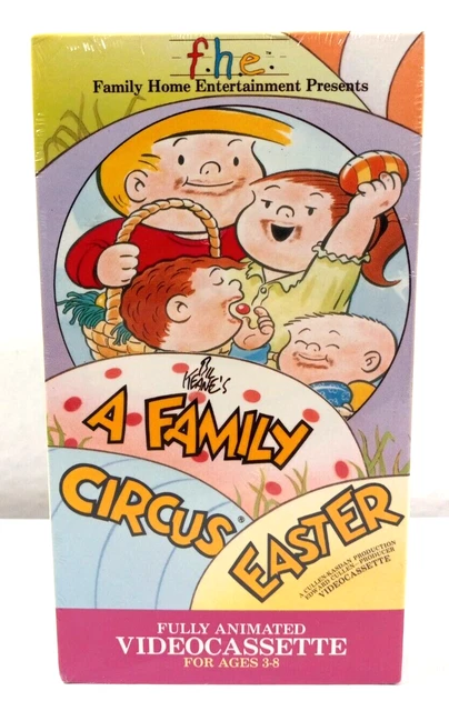 A FAMILY CIRCUS Easter VHS Factory Sealed f.h.e Fully Animated Videocassette £14.02 - PicClick UK