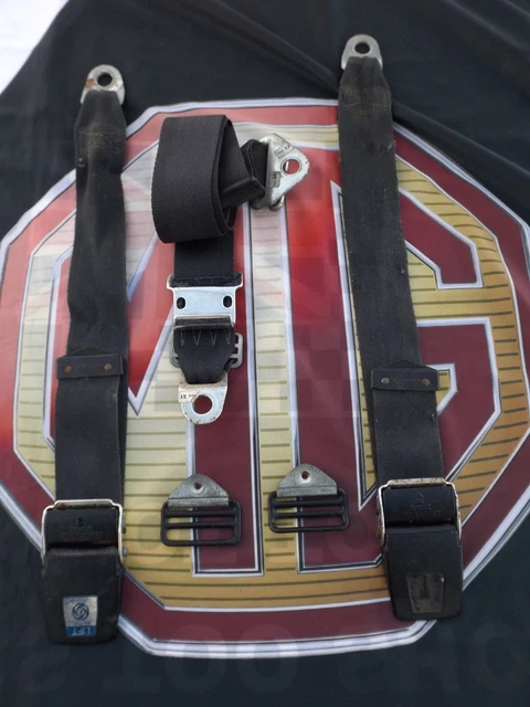 KANGOL MG MGB MGB GT static seat belts + Park/Clip/Holders (NOT A FULL ...