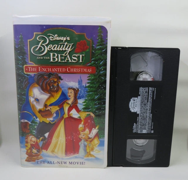 DISNEY BEAUTY & The Beast Enchanted Christmas VHS Video Tape VTG ...