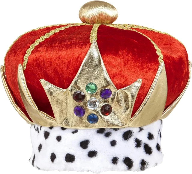 KINGS CROWN DELUXE Velvet Accessory for Fancy Dress £11.49 - PicClick UK