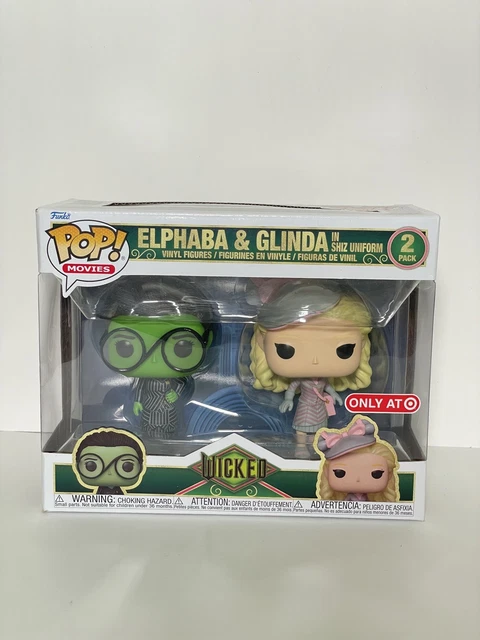 FUNKO POP! VINYL: Wicked - Elphaba & Glinda in Shiz Uniform 2-Pack ...