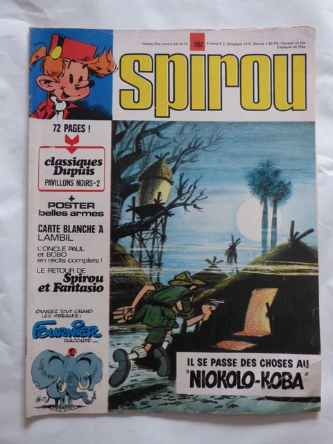 SPIROU SPECIAL N° 1853 COVER FOURNIER + CLASSIQUES VIEUX NICK PAVILLON NOIR (2) EUR 18,50 ...