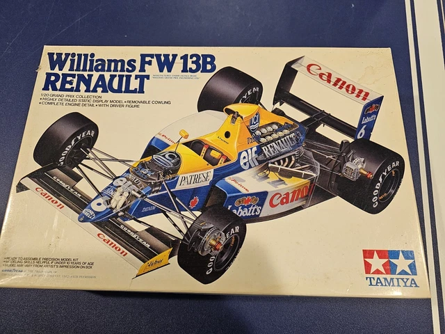 TAMIYA 1:20 WILLIAMS FW 13B Plastic Model Kit (With Indecals Decals ...