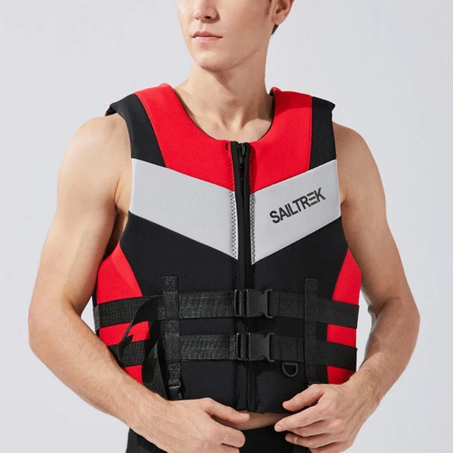 NEOPRENE LIFE JACKET red life jacket life jackets safety fishing £39.35 ...