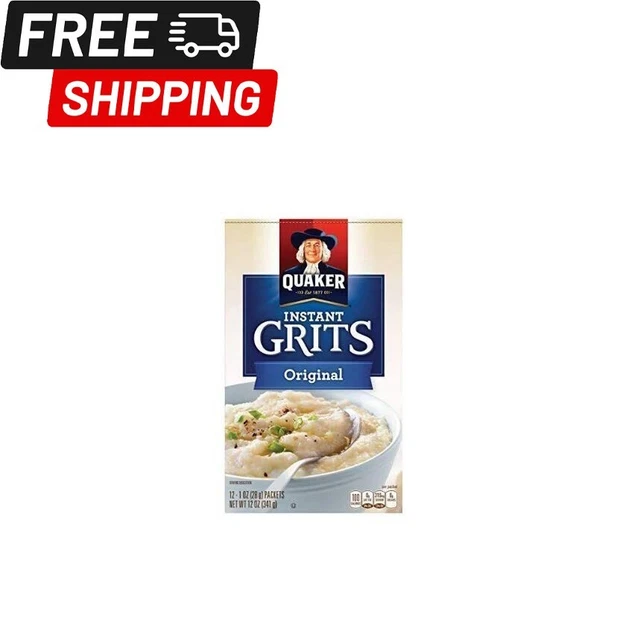 QUAKER, INSTANT GRITS, Original, 12 Count, 12oz Box (Pack of 6).....(am ...