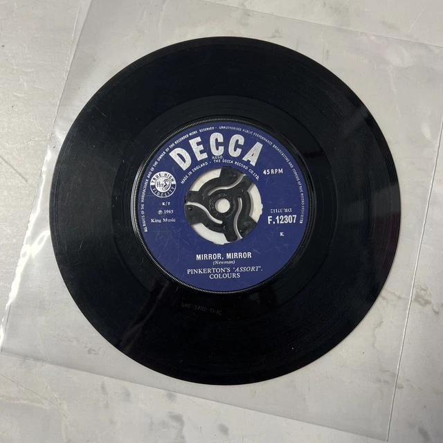 PINKERTONS ASSORTED COLOURS, Mirror Mirror, Decca Records 1965 Vg+ £3. ...
