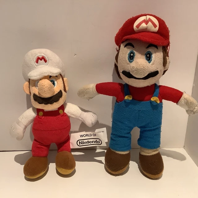 SUPER MARIO FIRE Mario 20cm Plush Soft Jakks Pacific Official World Of ...