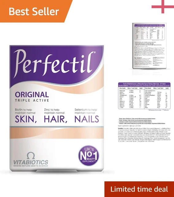 30 COUNT PERFECTIL Tablets: Vegetarian Formula for Hair Growth & Skin ...