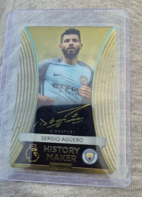 PANINI ADRENALYN XL 2025: AGUERO. History Maker Signature card ...