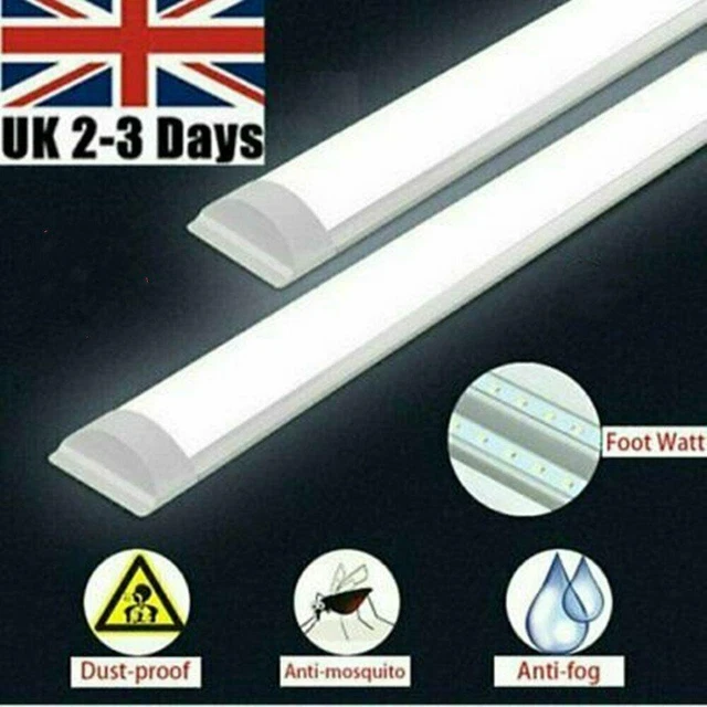 1FT/2FT/3FT/4FT LED BATTEN Light Garage Ceiling Panel Lamp Wall Lights ...