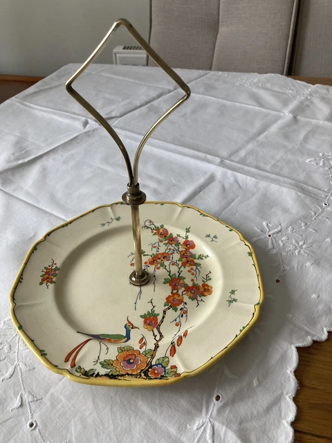 ART DECO CORONET Ware Parrot And Co Cake Stand £9.00 - PicClick UK