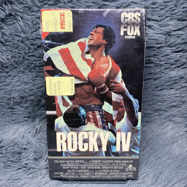 ROCKY IV 4 VHS RARE 1986 CBS FOX Movie Watermark Factory Sealed Hi-Fi ...