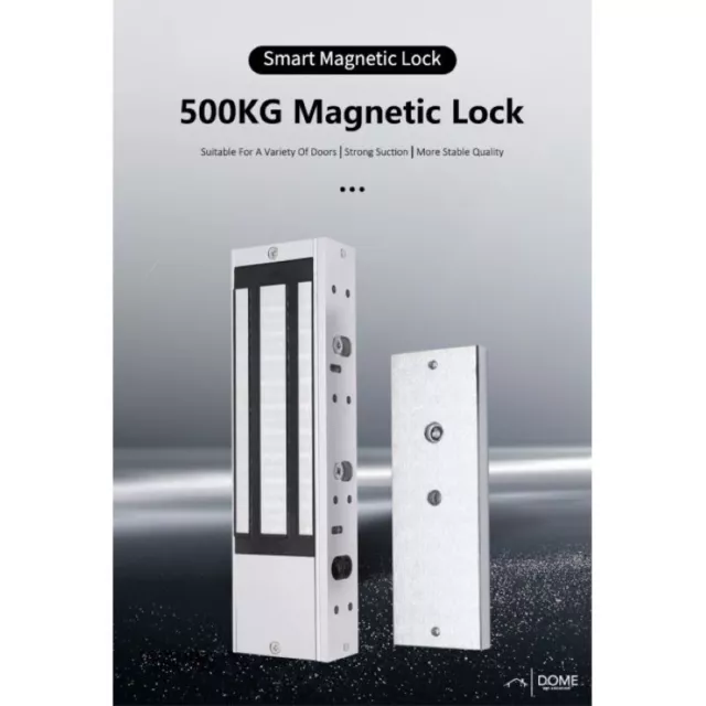 SLIMLINE MORTICE MAGNETIC Lock MagLock 500kg Security Gate Access ...