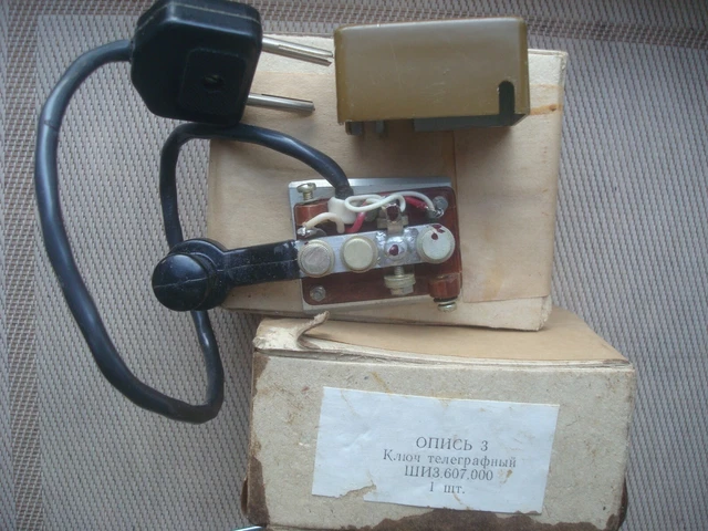 TELEGRAPH MORSE KEY from Soviet Army Vintage Small CW Key Miniature £33 ...