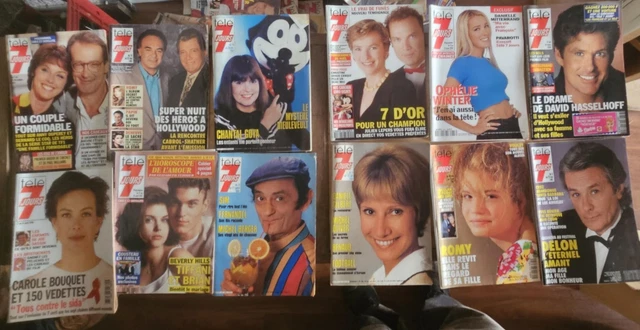 LOT TÉLÉ 7 Jours Magazine Programme Télé EUR 25,00 - PicClick FR
