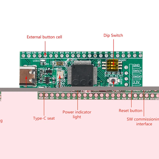 STM32F401RCT6 STM32F401CCU6 STM32F411CEU6 Core Development Board Type-C ...