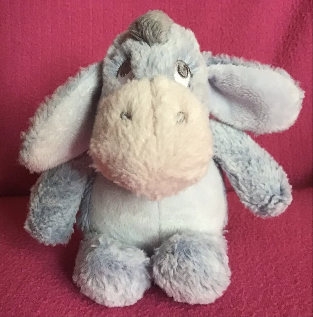 DISNEY POSH PAWS Eeyore Pale Blue Soft Plush Toy 6-7.5” Winnie The Pooh ...