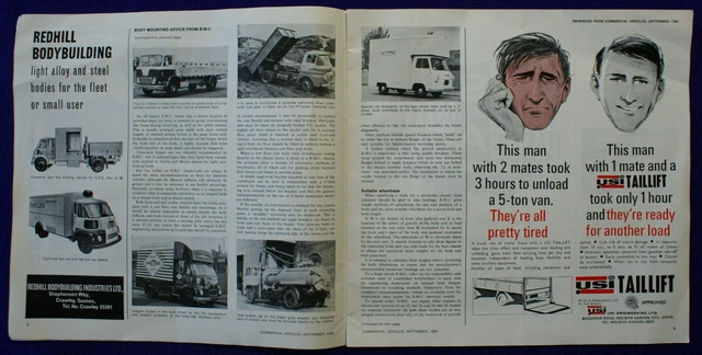 BMC AUSTIN MORRIS Chassis Truck Lorry Data Specification Brochure 1966 ...