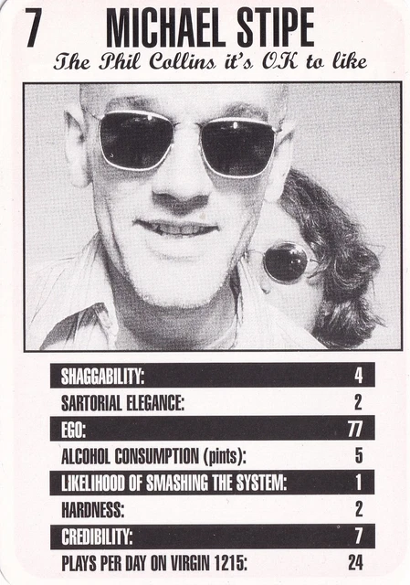 MICHAEL STIPE, R.E.M, Melody Maker Top Rankers, 1995. #7 £12.00 ...