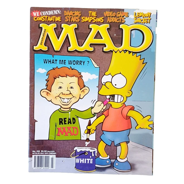AUSTRALIAN MAD MAGAZINE Comic - The Simpons No 416 - Fold In Not Done ...