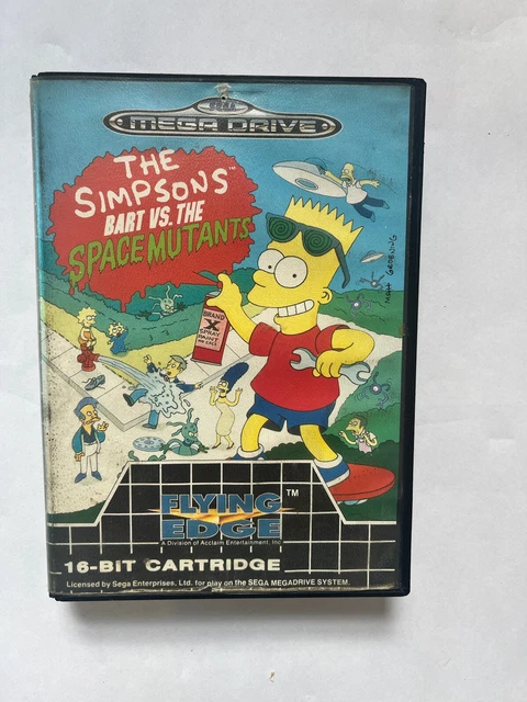 SEGA MEGA DRIVE | The Simpsons - Bart vs. The Space Mutants Video Game ...