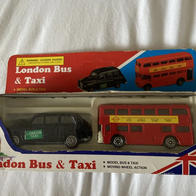 LONDON BUS AND Taxi Model By Thomas Benacci - Boxed £4.99 - PicClick UK