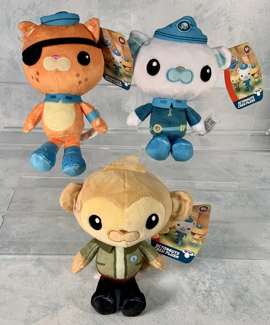 OCTONAUTS ABOVE & Beyond Crew Kwazii & Paani Plush Soft Toy Bundle ...