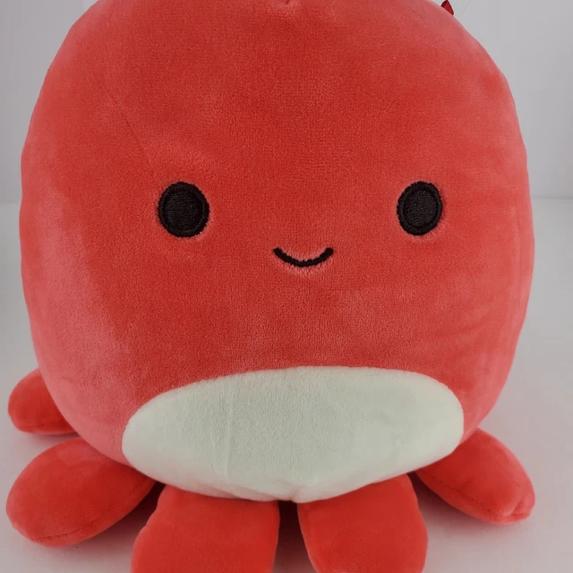 SQUISHMALLOW OCTOPUS 9& Veronica Red Plush Kellytoy £14.29 - PicClick UK