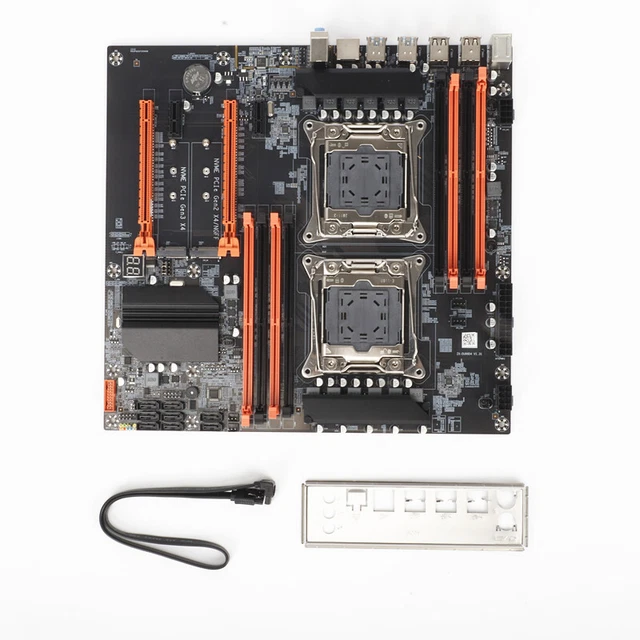 X99 DUAL SOCKET Server Motherboard Mainboard FCLGA2011-3 For Intel E5 ...