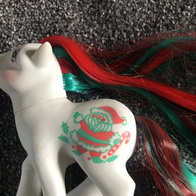 HASBRO MY LITTLE Pony G1 Vintage MERRY TREATS Christmas Santa Pony Xmas ...