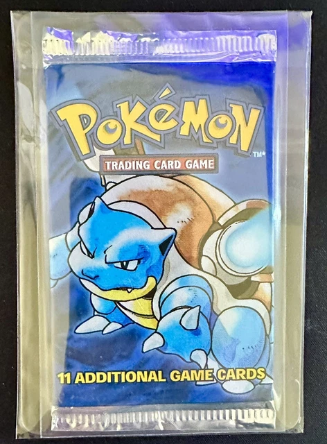 1999 ENSEMBLE BASE Pokémon Pack Booster Illimité Blastoise Scellée WOTC ...