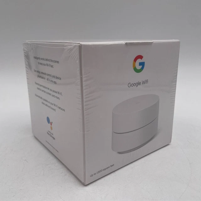 GOOGLE WIFI AC1200 Mesh WiFi System Wifi Router 1500 Sq Ft Coverage 1 ...