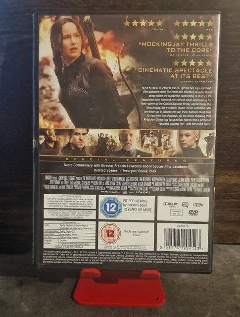 THE HUNGER GAMES - Mockingjay - Part 1 (DVD, 2015) £1.16 - PicClick UK