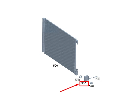 MERCEDES-BENZ SPRINTER 907 Condenser Connecting Flange A9075012600 NEW ...