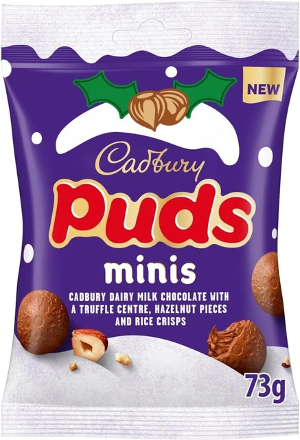 CADBURY DAIRY MILK Christmas Mini Puds Chocolate Treats with Truffle ...