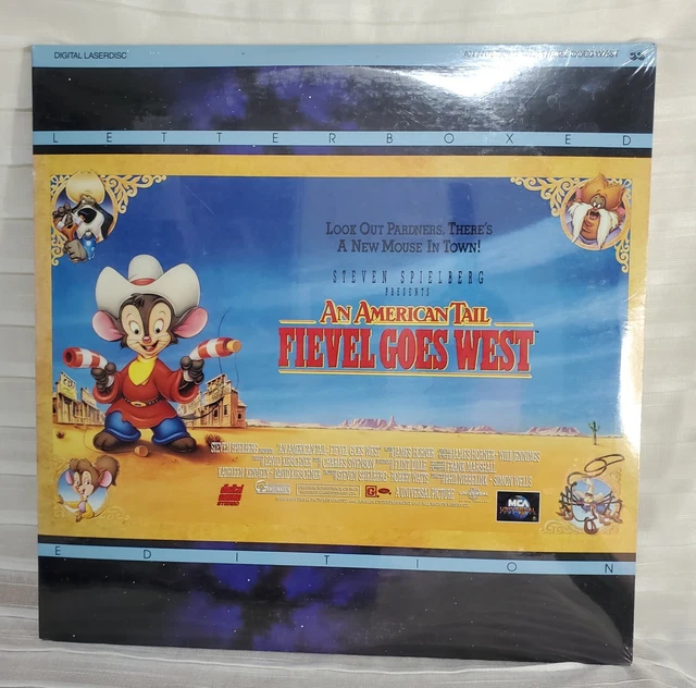 UNOPENED AN AMERICAN TAIL FIEVEL GOES WEST Laserdisc (SP, 75 Minutes ...