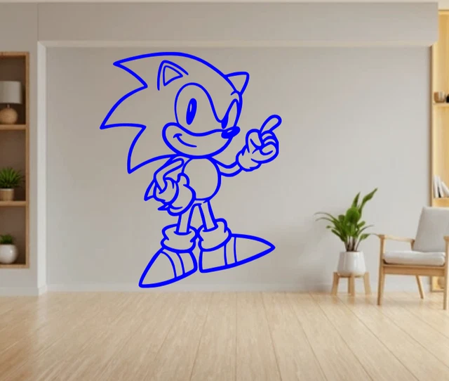 SONIC THE HEDGEHOG Vinyl Decal Sticker Great Walls, laptops, cars £3.83 ...
