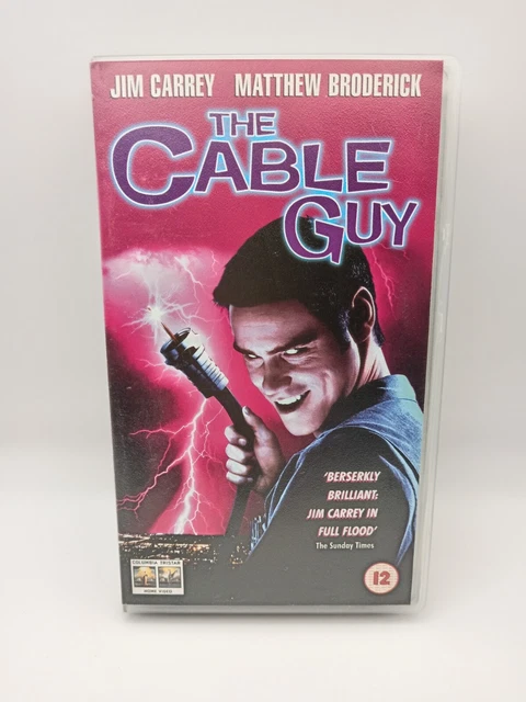 THE CABLE GUY VHS Jim Carrey 1996 Rare Tape Retro Funny Comedy Video ...