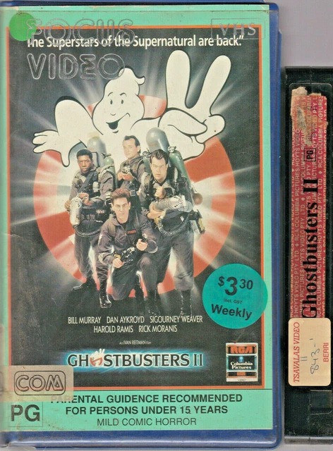 RARE VHS VIDEO Tape GHOSTBUSTERS II Ex Rental Big Box Clam Shell FOCUS VIDEO $60.00 - PicClick AU