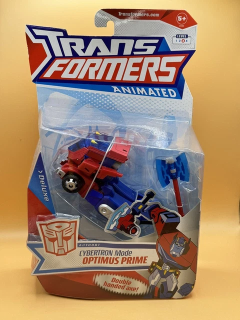 TRANSFORMERS ANIMATED AUTOBOT Cybertron Mode Optimus Prime Deluxe Class ...