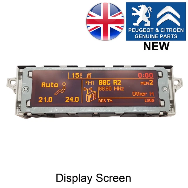 CITROEN BERLINGO DISPATCH C2 C3 Clock Radio Display Screen MFD Genuine ...
