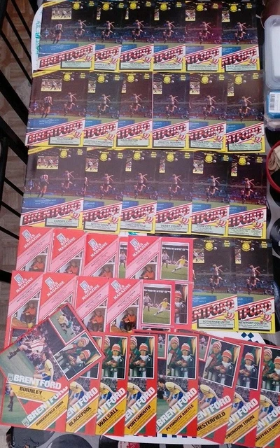 42 BRENTFORD PROGRAMMES 20. 1985/86 & 17. 1980/81 5 mixed PRICE REDUCED ...