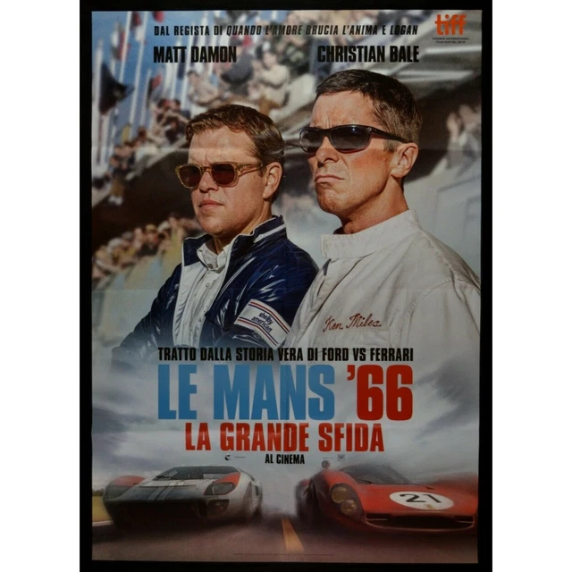 MANIFESTO LE MANS'66 La Grande Challenge Ford Vs Ferrari Matt Damon Car A74 EUR 60,24 - PicClick FR